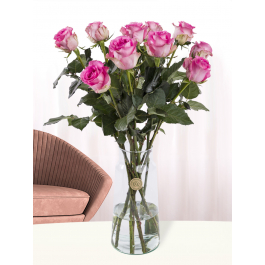 10 pink roses - Revival | Bright pink roses | Surprose.com