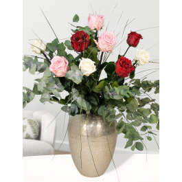 Mixed bouquet long life roses | Medium | Infinity roses | Surprose