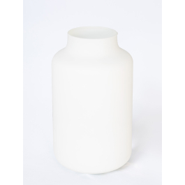 White glass vase for 10-20 roses | Order flowers with vase
